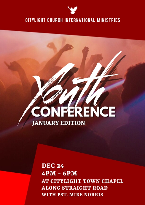 youth conference flyer template | PosterMyWall
