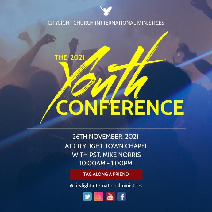 youth conference poster Template | PosterMyWall