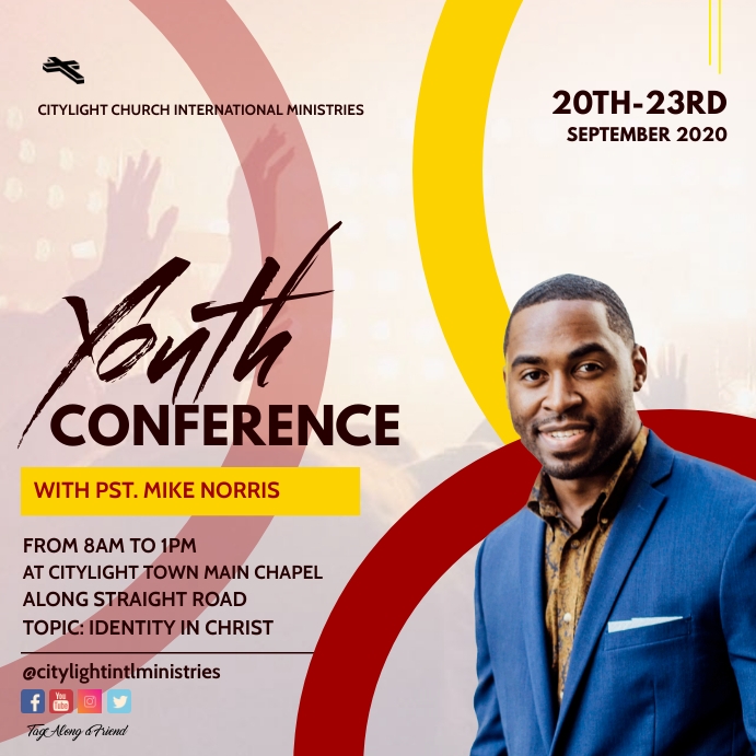 youth conference poster Template | PosterMyWall