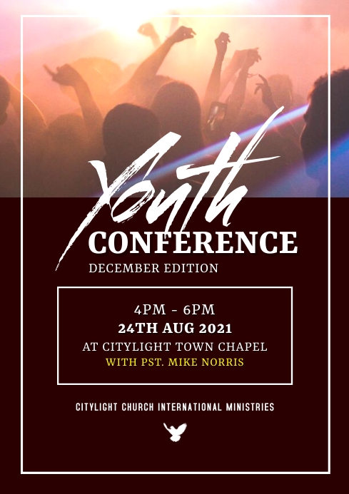 youth conference poster design Template | PosterMyWall