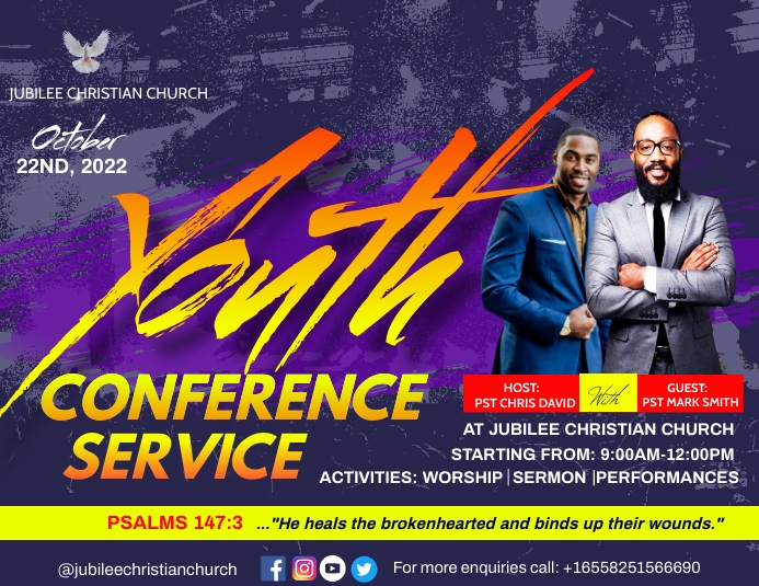 Copy of youth conference poster design | PosterMyWall