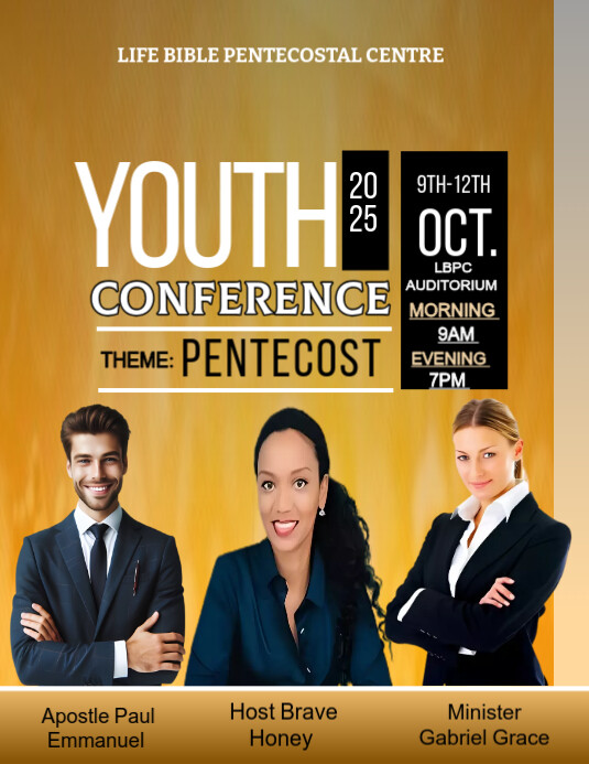 Copy of Youth conference program flyer design | PosterMyWall