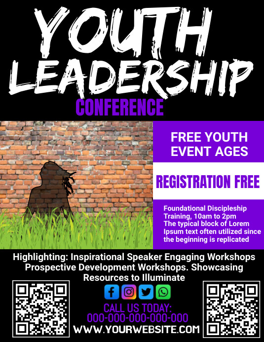 youth conference template เทมเพลต | PosterMyWall