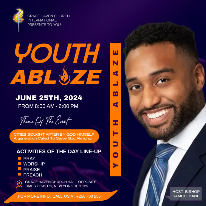 youth event church poster Template | PosterMyWall