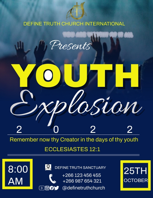 Copy of Youth Explosion | PosterMyWall