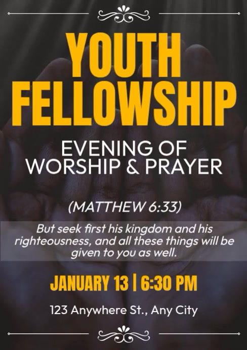 Youth Fellowship Template | PosterMyWall