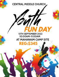CHURCH YOUTH DAY Template | PosterMyWall