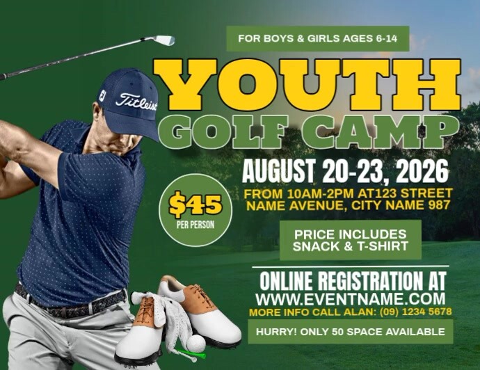 Youth Golf Camp Template | PosterMyWall