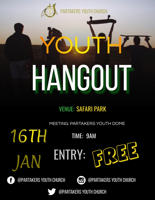 Youth Hangout Template | PosterMyWall