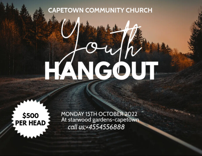 youth hangout flyer (1) Template | PosterMyWall