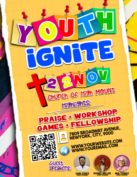 Youth Ignite Event Template 2025 | PosterMyWall