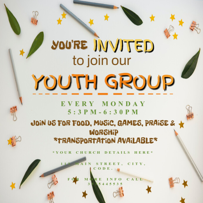 Copy of YOUTH MEETING | PosterMyWall