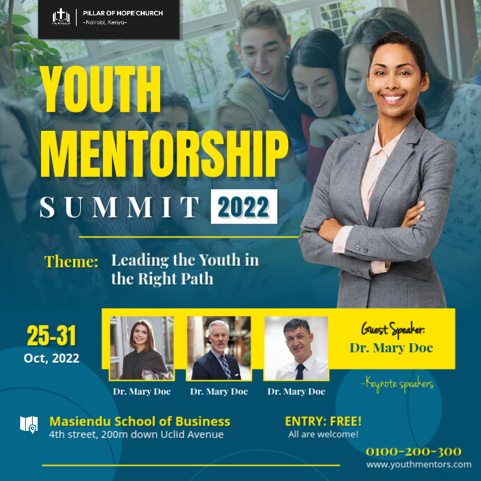 Youth mentorship (1) Template | PosterMyWall