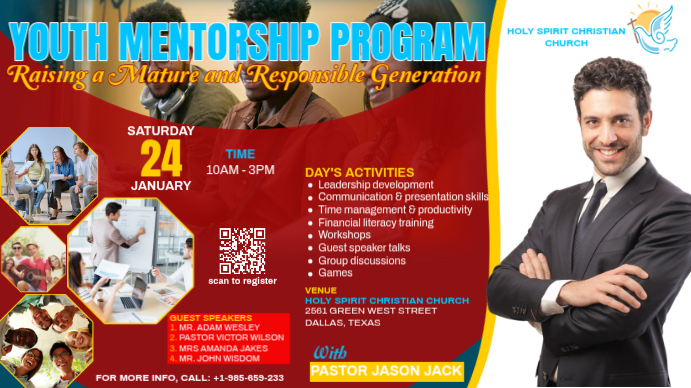 Youth Mentorship Program Ad Template | PosterMyWall