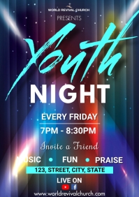 YOUTH NIGHT Template | PosterMyWall