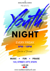 YOUTH NIGHT Template | PosterMyWall