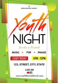 YOUTH NIGHT Template | PosterMyWall