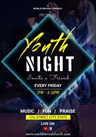 YOUTH NIGHT Template | PosterMyWall