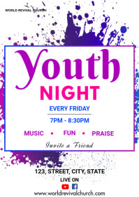 YOUTH NIGHT Template | PosterMyWall