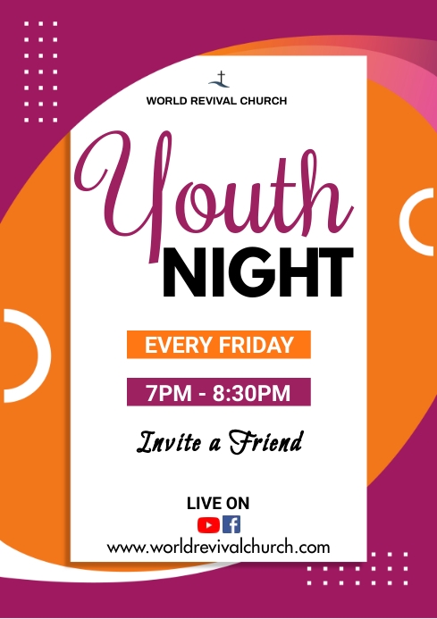 YOUTH NIGHT Template | PosterMyWall