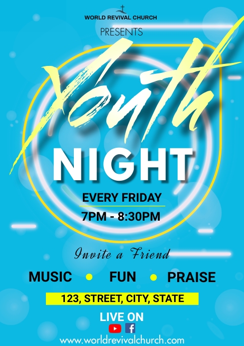 Copy of YOUTH NIGHT | PosterMyWall