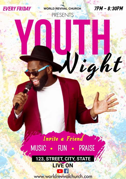 Copy of YOUTH NIGHT | PosterMyWall