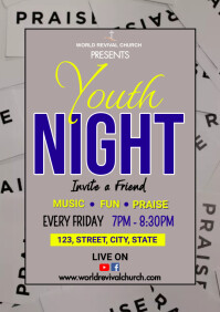 YOUTH NIGHT Template | PosterMyWall