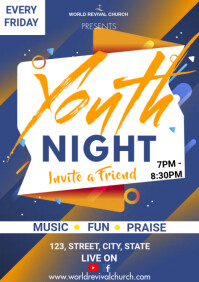 YOUTH NIGHT Template | PosterMyWall