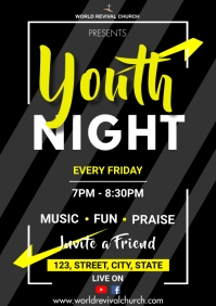YOUTH NIGHT Template | PosterMyWall