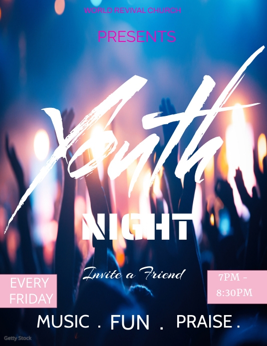 Youth Night Template | PosterMyWall