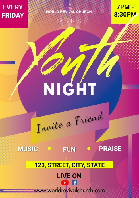 Copy of YOUTH NIGHT | PosterMyWall