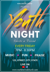 YOUTH NIGHT Template | PosterMyWall