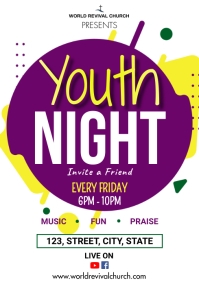 YOUTH NIGHT Template | PosterMyWall