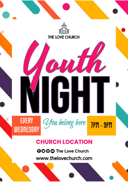 Copy of Youth night event flyer | PosterMyWall
