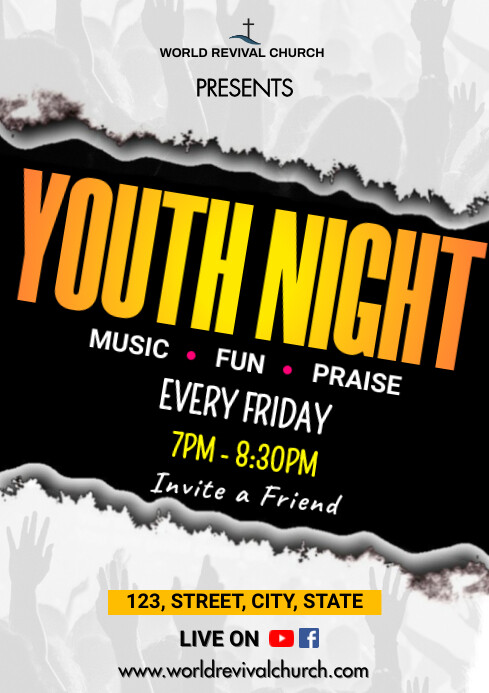 Copy of Youth night flyer | PosterMyWall