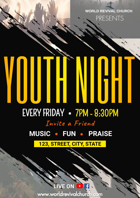 Copy of Youth night flyer | PosterMyWall
