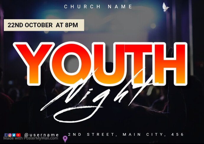 youth night Template | PosterMyWall