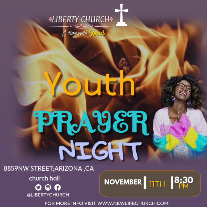 Youth Prayer Template | PosterMyWall