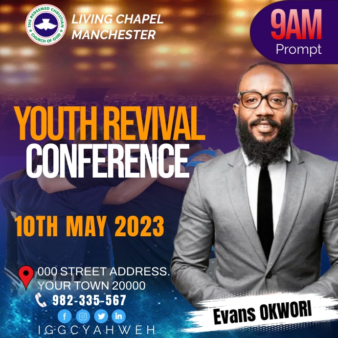 Copy of YOUTH REVIVAL CONFERENCE | PosterMyWall