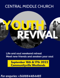 youth retreat flyer (1) Template | PosterMyWall