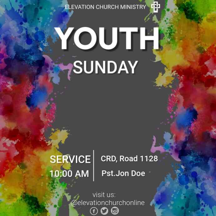 Copy of YOUTH SERVICE (7) | PosterMyWall