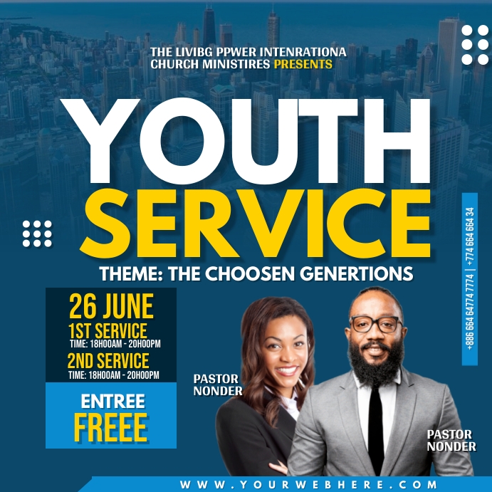 youth service Template | PosterMyWall