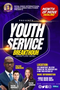 church service time poster Template | PosterMyWall