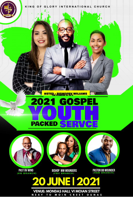 YOUTH SERVICE Template | PosterMyWall