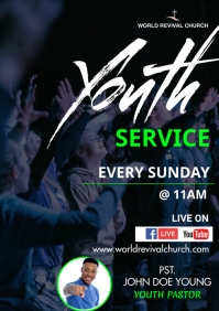 Youth service Template | PosterMyWall