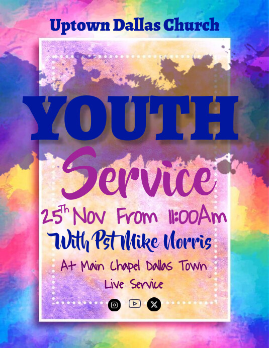youth service Template | PosterMyWall