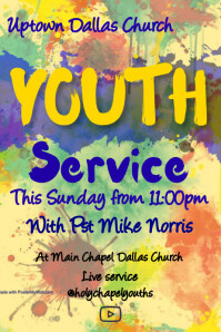 Youth Service 2025 Template | PosterMyWall