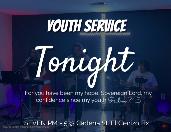 Youth service Template | PosterMyWall