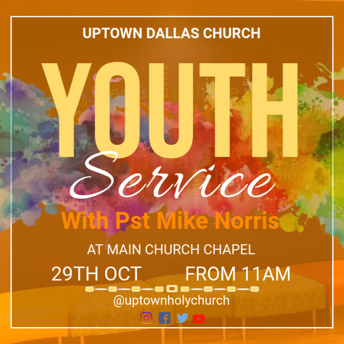 YOUTH SERVICE Templat | PosterMyWall