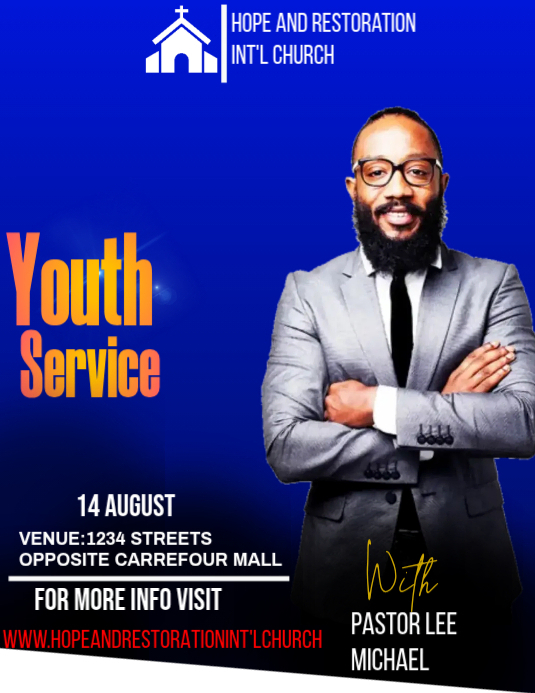 youth service Template | PosterMyWall